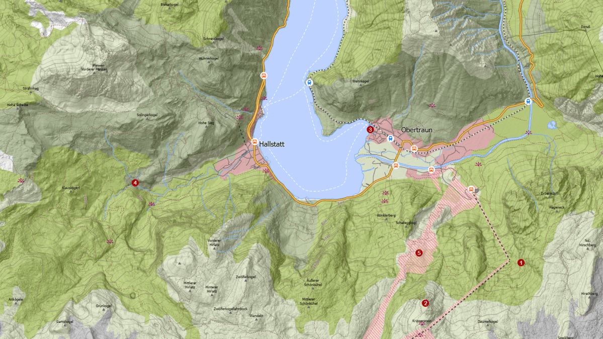 Tourist Map of Lake Hallstatt – nellomaps