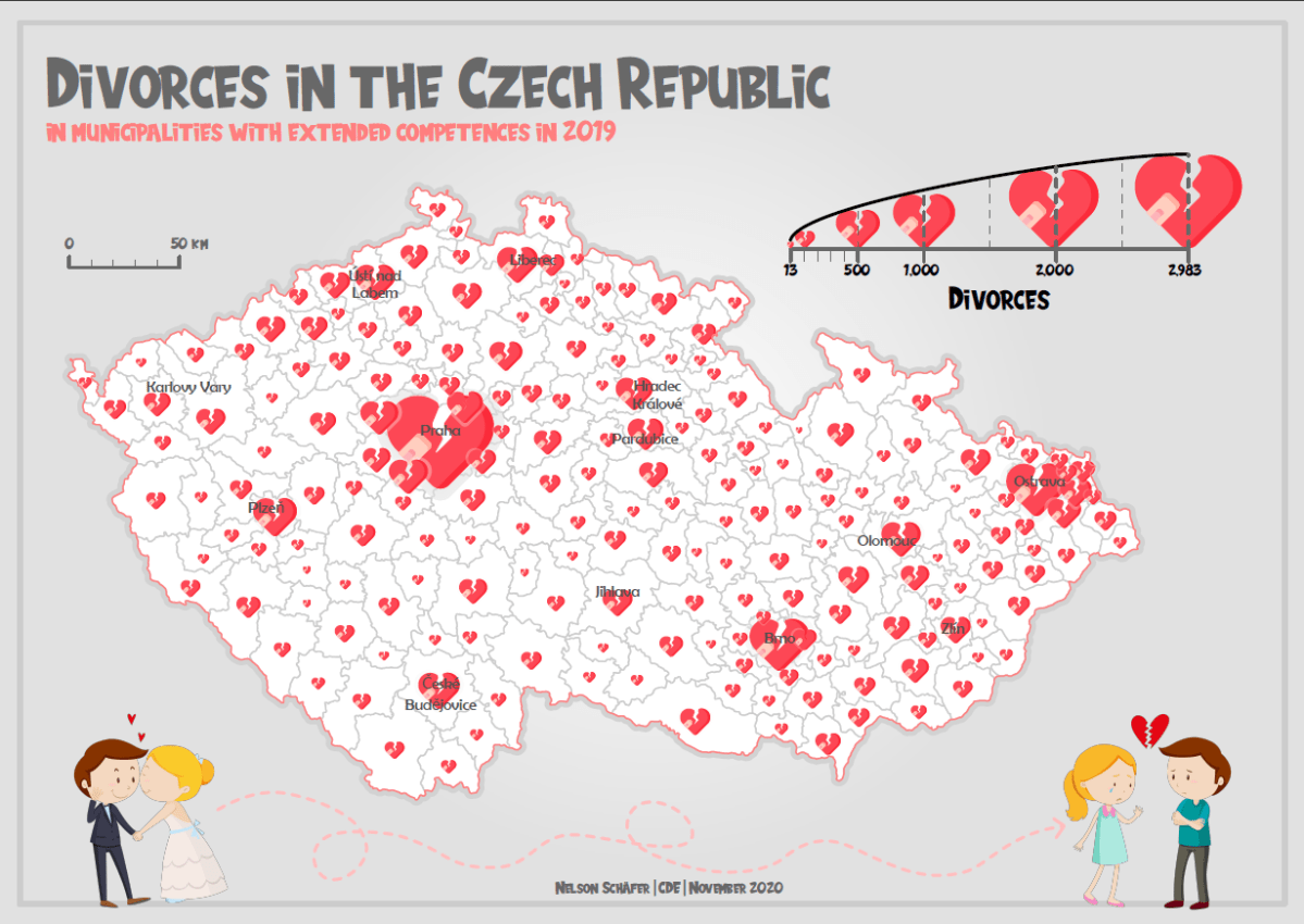 Graduated Symbol Map Lines Thematic Maps With Graduated & Proportional