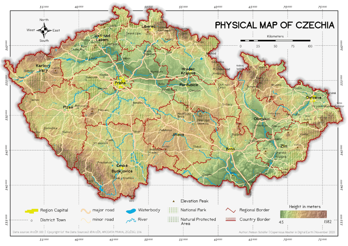 Czechia Map Map Of Czechia Fotos Und Bildmaterial In Hoher